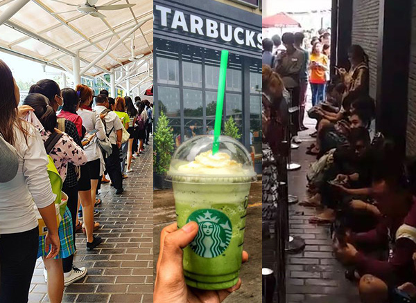 ពេញនិយមខ្លាំង! តោះមើលទិដ្ឋភាព តម្រង់ជួរចូលទិញ យ៉ាងណែនកកកុញ នៅ Starbucks ...